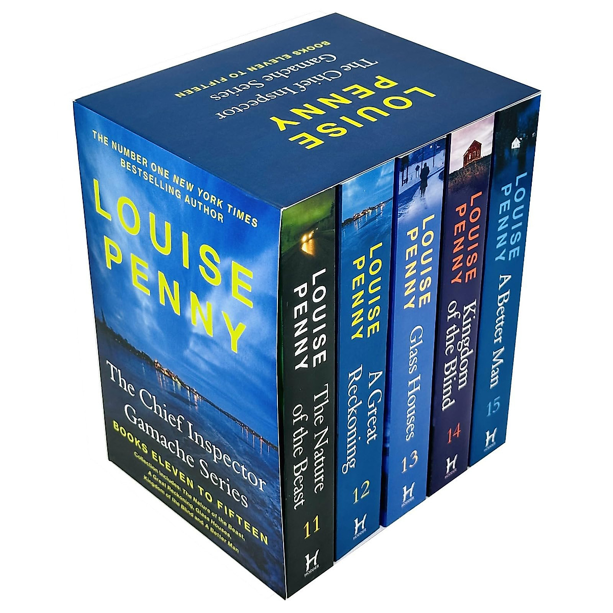 Chief Inspector Gamache Book Series 11-15 Collection 5 Books Set (The Nature of the Beast, A Great Reckoning, Glass Houses, Kingdom of the Blind, A Better Man [Hardcover])