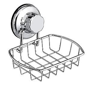 iPEGTOP 4 in1 Suction Cup Shower Caddy Bath Wall Shelf + Soap Dish Holder