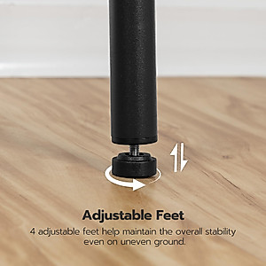 HOOBRO Bar Stools, Set of 2 Bar Chairs, Kitchen Round Height Stools with Footrest, Breakfast Bar Stools, Sturdy Steel Frame, for Dining Room, Kitchen, Party, Easy Assembly, Black BK03BY01