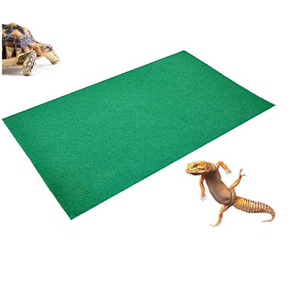 47.2" X 23.6" Reptile Carpet Large Mat Substrate Liner Bedding Reptile Supplies for Terrarium Lizards Snakes Bearded Dragon Gecko Chamelon Turtles Iguana