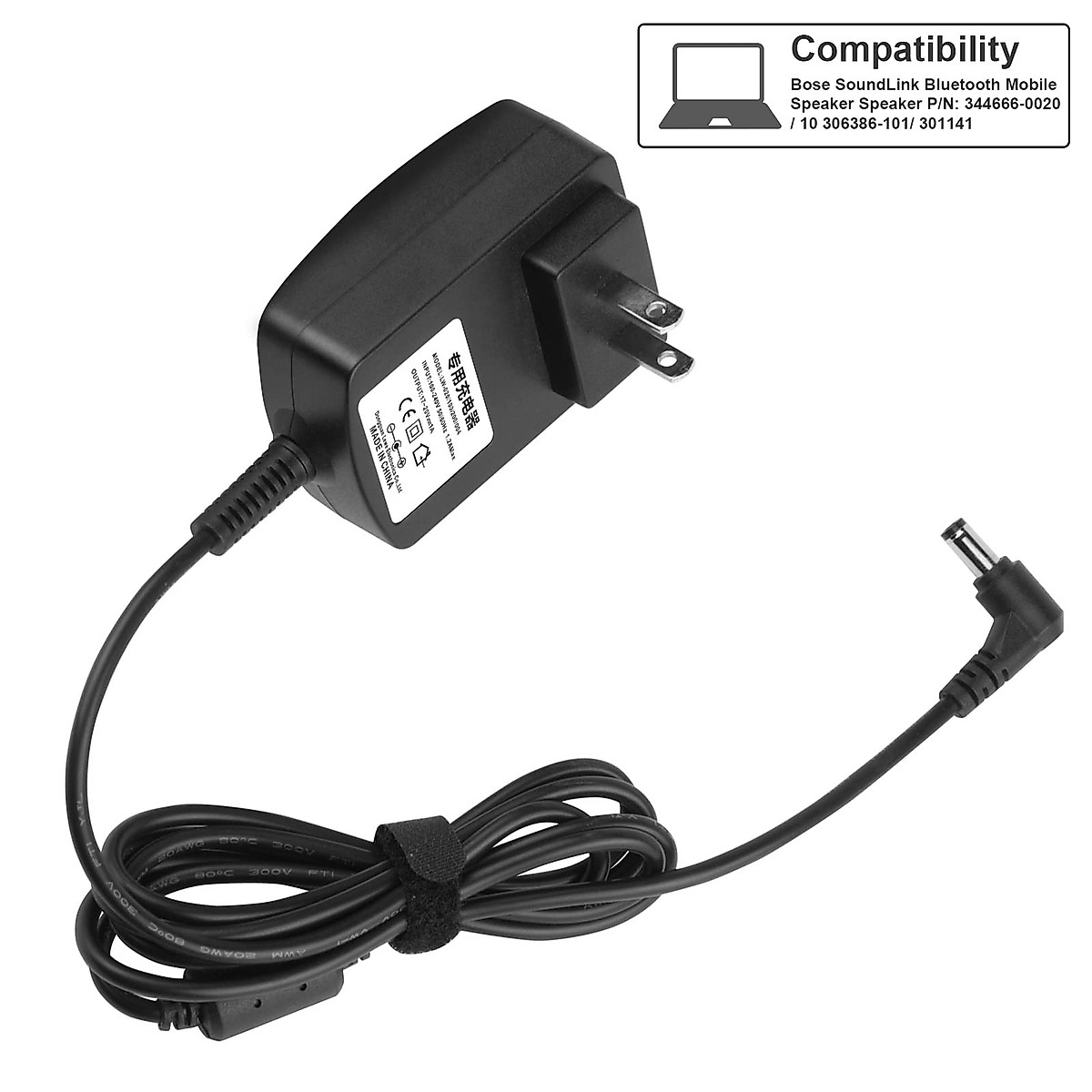 AC DC Power Supply for Bose Soundlink I II III 1 2 3 Wireless Mobile Speaker 17V ~ 20V Power Adapter Cord for Sound Link Wireless Speaker System Charger 10 306386-101 369946-1300 301141 404600 414255