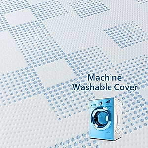 Maxzzz 3 Inch Full Size Mattress Topper-Gel Memory Foam Bed Topper-Copper Infused Pressure Relief Pad-Soft Removable Washable Cover-2 Layer Ventilated Design High-Density Memory Foam