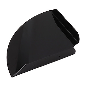 Corner Shelf, Wall Mount 2pcs High Strength Large Space Corner Wall Shelf Easy Installation Fashion for Bedrooms (Black)