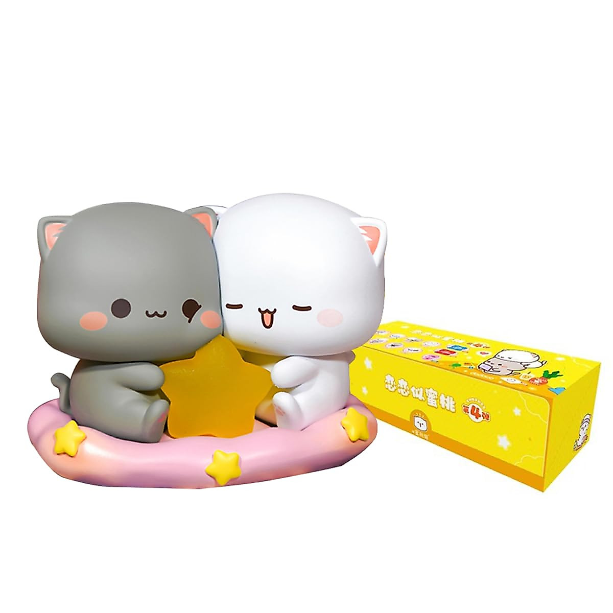 Mitao Cat Series 4 Blind Box Figures Action Random Popular Collection Cute Model Birthday Gift Guess Blind Bag Desktop Ornaments Doll（8 Pack）