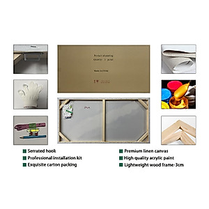 100% Hand Painted Black White and Gold Wall Art, Big Painting 28X40 Inch, Abstract Canvas Wall Art with Gold Foil Textured Art, Modern Wall Pictures for Living Room.