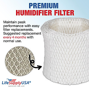 LifeSupplyUSA Humidifier Replacement Filter Compatible with Graco 4 Gallon Model 2H02 2H03 and Compatible with Hamilton Beach TrueAir 05520 05521 05920