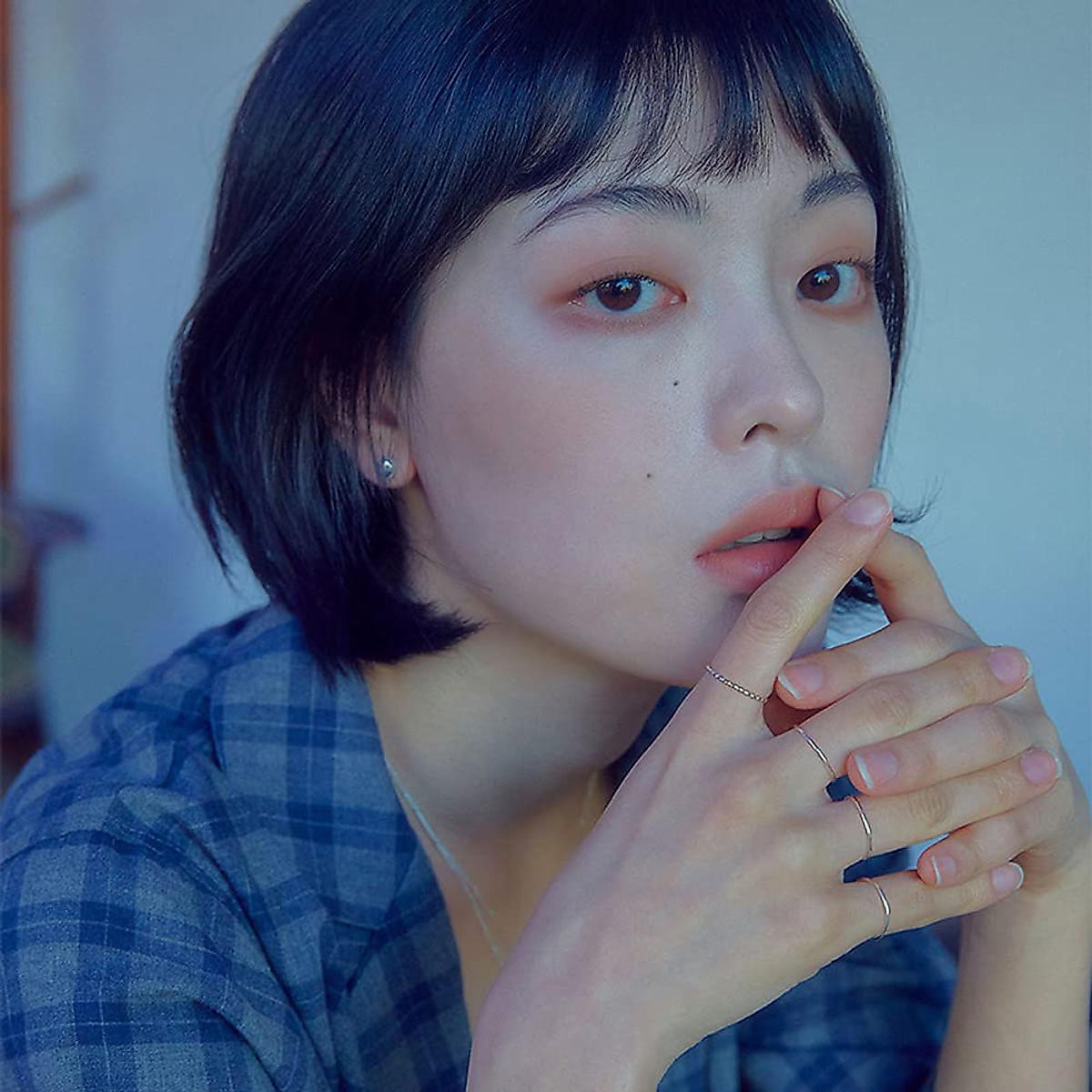 MILACOLATO 1mm Thin Ring 925 Sterling Silver Rings Stacking Knuckle Pinky Thumb Ring Size 7