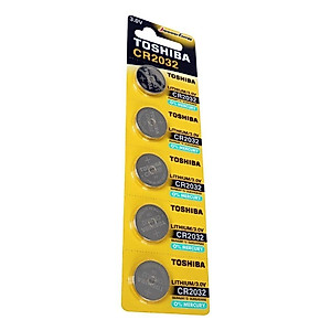 Toshiba Cr2032 3V Lithium Coin Cell Battery, Pack of 5