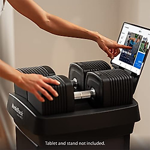 NordicTrack 50 Lb iSelect Adjustable Dumbbells, Works with Alexa, Sold as Pair