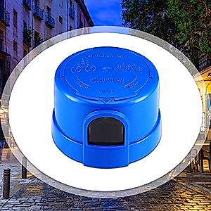 6 Pcs Photocell Twist Lock Photocell Sensor Auto on off Photocell Switch Dusk to Dawn Light Control Light Sensor for Outdoor Lights 120v~277v, Blue