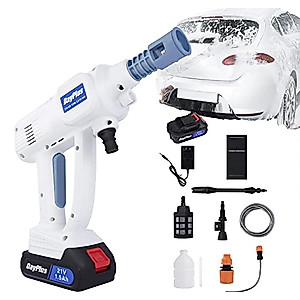 Cordless Handheld Pressure Washer, 21V 1.3Ah Electric Power Washer, 1.2Mpa Portable High Pressure Cleaner Machine for Washing Cars Cleaning Fences Garden Floors