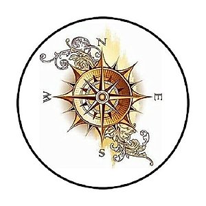 48 pcs Compass Image !!​ Stickers Envelope Seals Labels Round Tags, Stamps Sticker for Gift Cards, Envelopes, Boxes for Holiday, Birthday, Christmas
