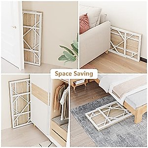Elephance 40" Folding Computer Desk No Assembly Needed Foldable Small Home Office Desk Study Writing Desk Gaming Table for Small Space (Beige)