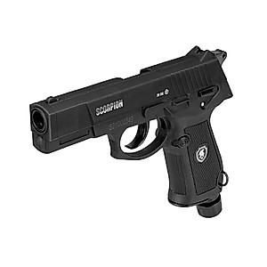 Lancer Tactical Scorpion 0.5 Caliber Non-Blowback Air Pistol - Less Lethal, Ideal for Home and Personal Defense, Police-Grade Pepper Projectile Gun-(Black Package)