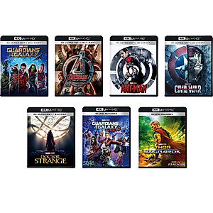 【Amazon.co.jp限定】MARVEL 4K UHD MovieNEX 19本セット(MARVEL インフィニティ・サーガ オリジナルアートボード付き) [Blu-ray]