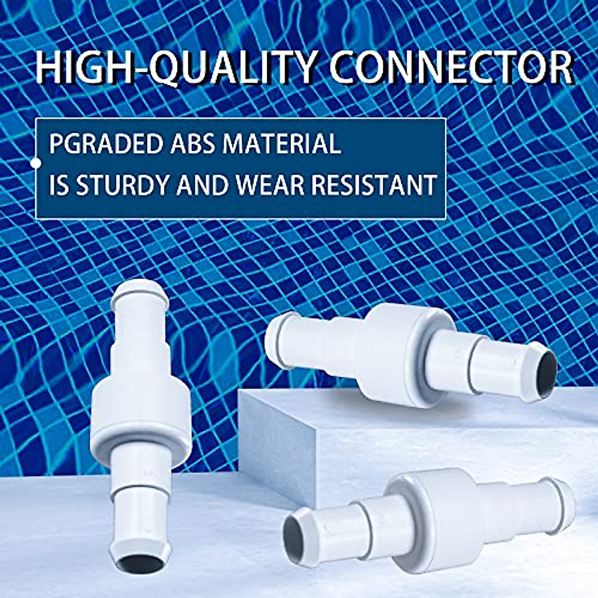 Pool Cleaner Hose Ball Bearing Swivel D20 Replacement for Zodiac Polaris 280, 380, 180, 3900 Parts D20, D-20 (Pack of 3)