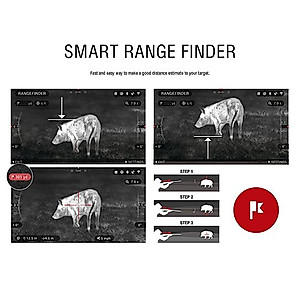 ATN ThOR 4 1.25-5x, 384x288, Thermal Rifle Scope w/Ultra Sensitive Next Gen Sensor, WiFi, Image Stabilization, Range Finder, Ballistic Calculator and IOS and Android Apps , Black