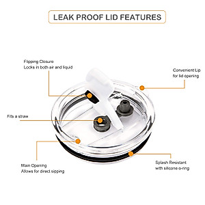 Dee duoduo 30 oz Tumbler Double Wall Stainless Steel Vacuum Insulated Coffee Cup with Splash-Proof Lid, 2 Metal Straws and Brush, Travel Mug for Home Office School (Starry Night-Gogh)