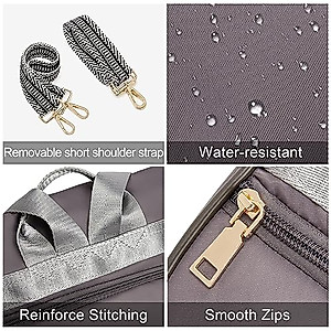 CLUCI Backpack for Women Travel Waterproof Nylon Anti Theft Lightweight Backpack Large Ladies Day Bags Dark Grey