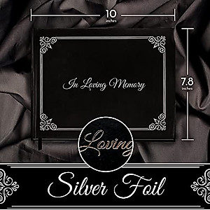 in Loving Memory Funeral Guest Book,Design Funeral Guestbook with Pen, Memorial Service Guest Book, Memorial Guest Book, Memorial Book, Funeral Book, Signature Book, Funeral Book Guest… (FGB001)