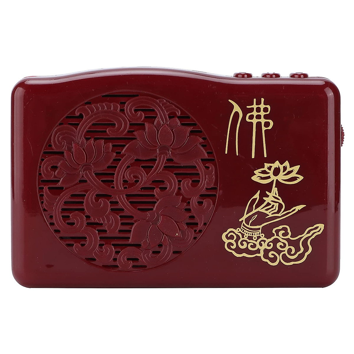 Shanrya Buddha Songs Player, Buddhist Chanting Player Buddhist Prayer Machine with Power Cable for Home for Family for Elders for Temple