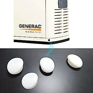JILINWEI Hole Plug Kit for Generac Generators Home Use,4 Pcs Base Hole Adapter for Generac Whole House Air Cooled Generators,White