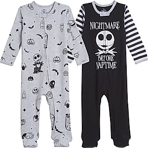 Disney Nightmare Before Christmas Infant Baby Boys Footed Coverall 24 Months