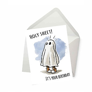 Picture This Prints Holy Sheet, Funny Card for Wife Husband Boyfriend Girlfriend Mom Dad, Card for Him Her Friend Brother Sister, Funny Greeting Card (5 inches by 7 inches)