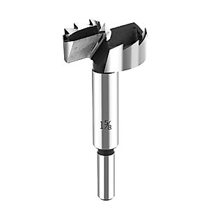 HPHOPE 1-5/8 Inch Forstner Bit, 1-5/8" Forstner Drill Bit for Wood, Drill Bits Round Shank