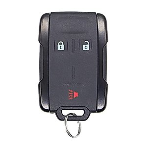 Xucanarmy Key Fob Replacement, Car Keyless Entry Remote Control fit for Chevy Silverado Colorado GMC Canyon Sierra M3N-32337100 (1 Pack(3 Button), Black Side)