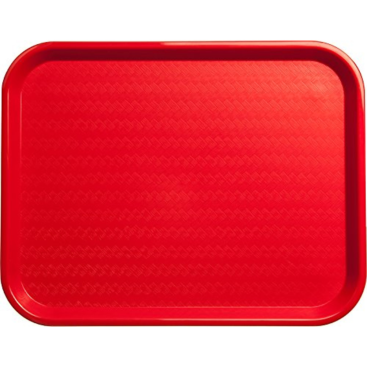 Carlisle FoodService Products Cafe Plastic Fast Food Tray, 14" x 18", Red