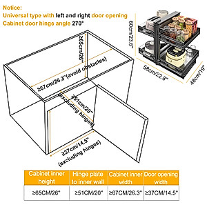 Blind Corner 4 Tray Shelf Slide Out Kitchen Cabinet Organizer Pull Out Blind Corner Cabinet with Soft Close Pull Out Left Or Right Handed Open Kitchen Pull Out Shelf Organiser