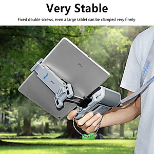 No Disassembly Tablet Holder for DJI Flip/Neo/Mini 4K/ Mini 2 SE/Air 3/ Mini 3/ Mini 4 Pro, 7-12 Inch Foldable iPad Mount Holder Pack of Lanyard and 2 Cables, DJI RC-N1/RC-N2/RC-N3 Accessories