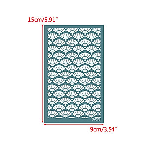 Clay Stencils Flower Style Non Adhesive Silk Screen Printing Stencils Reusable Mesh Stencils Transfer for Earring Making
