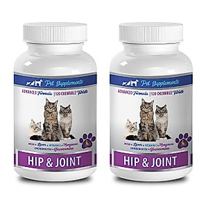 cat Hip Pain - CAT Hip and Joint Health - Advanced Support CAT Formula - Healthy Chewy Treat - cat Supplements for Immune - 2 Bottle (240 Chews)