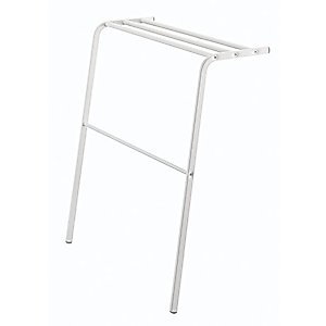 YAMAZAKI home Plate Leaning Bath Towel Hanger White,