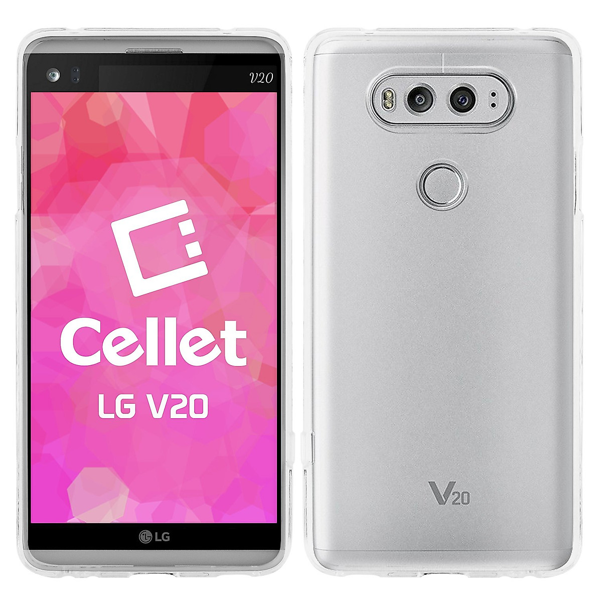 LG V20 Case, Cellet Slim Flexi Cell Phone Case for The LG V20-Clear-Retail Packaging
