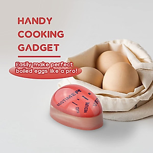 enter Egg Timer for Boiling Eggs,Kitchen Gadget, Color Changing Egg Timer Thermometer,Pack of 4
