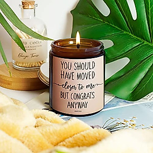 SIMORAS Housewarming Gifts for New House - You Should Have Moved Closer Scented Candles for House Warming - Funny Housewarming Gifts for Women, Men, Friends - New Apartment, New Home Candle (Lavender)