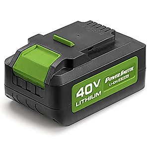 PowerSmith PBL140JH 40V Max Battery-Powered Cordless Leaf Jet Blower - Brushless Motor - Powered by Eco-Friendly Lithium-Ion Technology, Battery & Charger Included