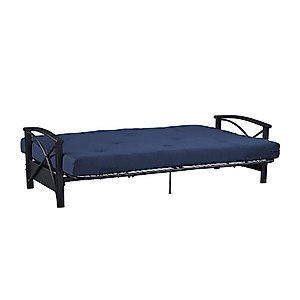 DHP 6" Microfiber Futon Mattress Sofa Bed, Full, Blue