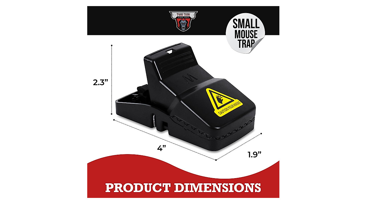 TwinTech Jaws Mouse Traps - Sanitary & Reusable