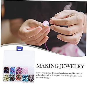 Didiseaon 200pcs Floral Beads Arts and Crafts Kit Gemstone Bracelets Crystal Choker Necklace Loose Beads Lava Bead Bracelet Bulk Necklaces Jewelry Accessories Natural Stone Spacer Beads Chic