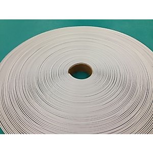 NickHouse 1.5" Vinyl Chair Strapping Outdoor Patio Furniture Repair 20' Matte Finish (White) + 20 Rivets!