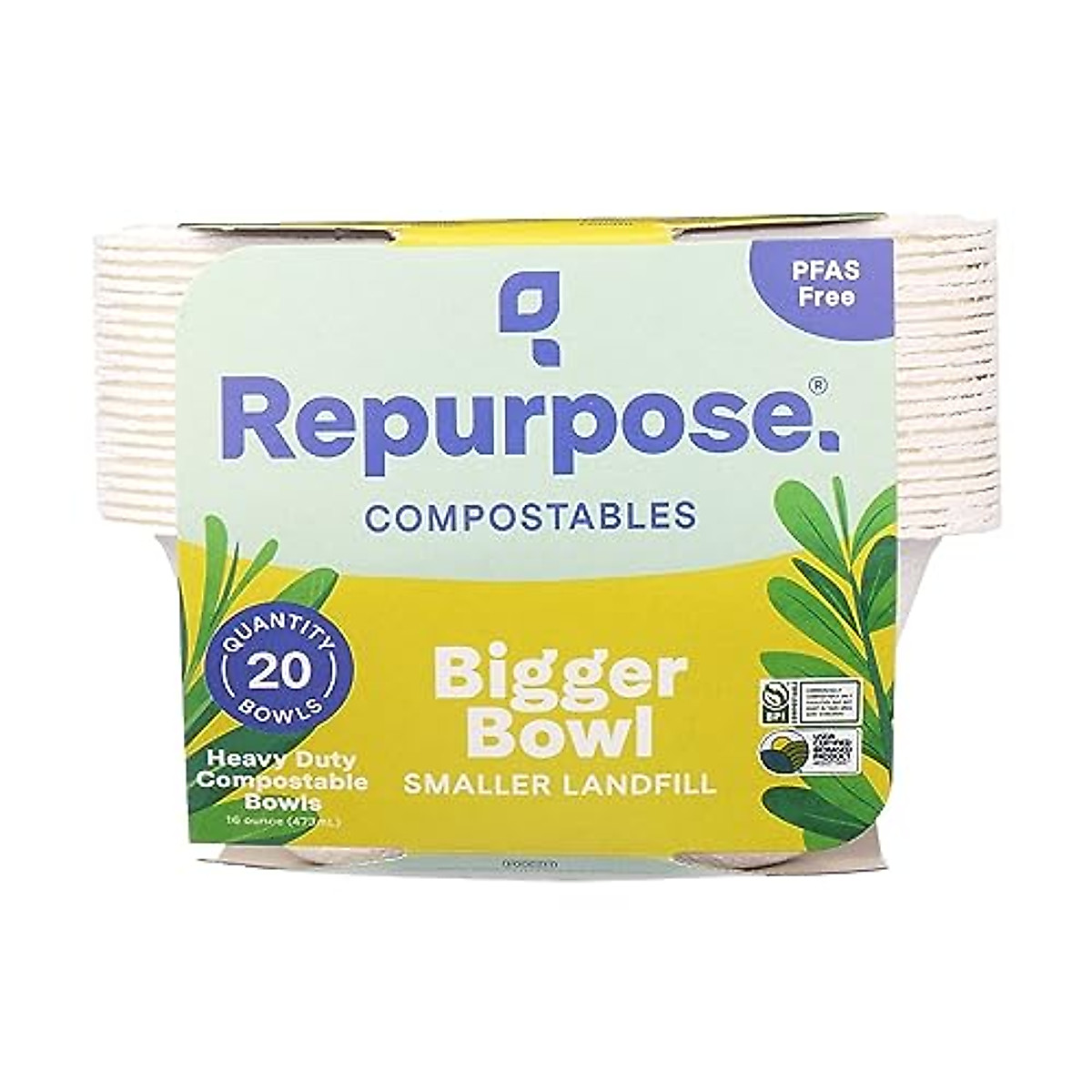 Repurpose, Eco-Bigger Bowls 16 Ounce, 20 Count