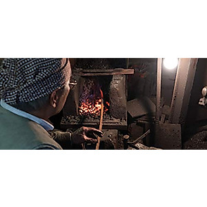 KAKURI Japanese Wood Carving Knife Folding 2.3" (Double Bevel), Made in JAPAN, Japanese White Steel No.2 Blade, Pocket Knife for Woodworking, Woodcarving, Outdoor, Camp, Bushcraft, Brown