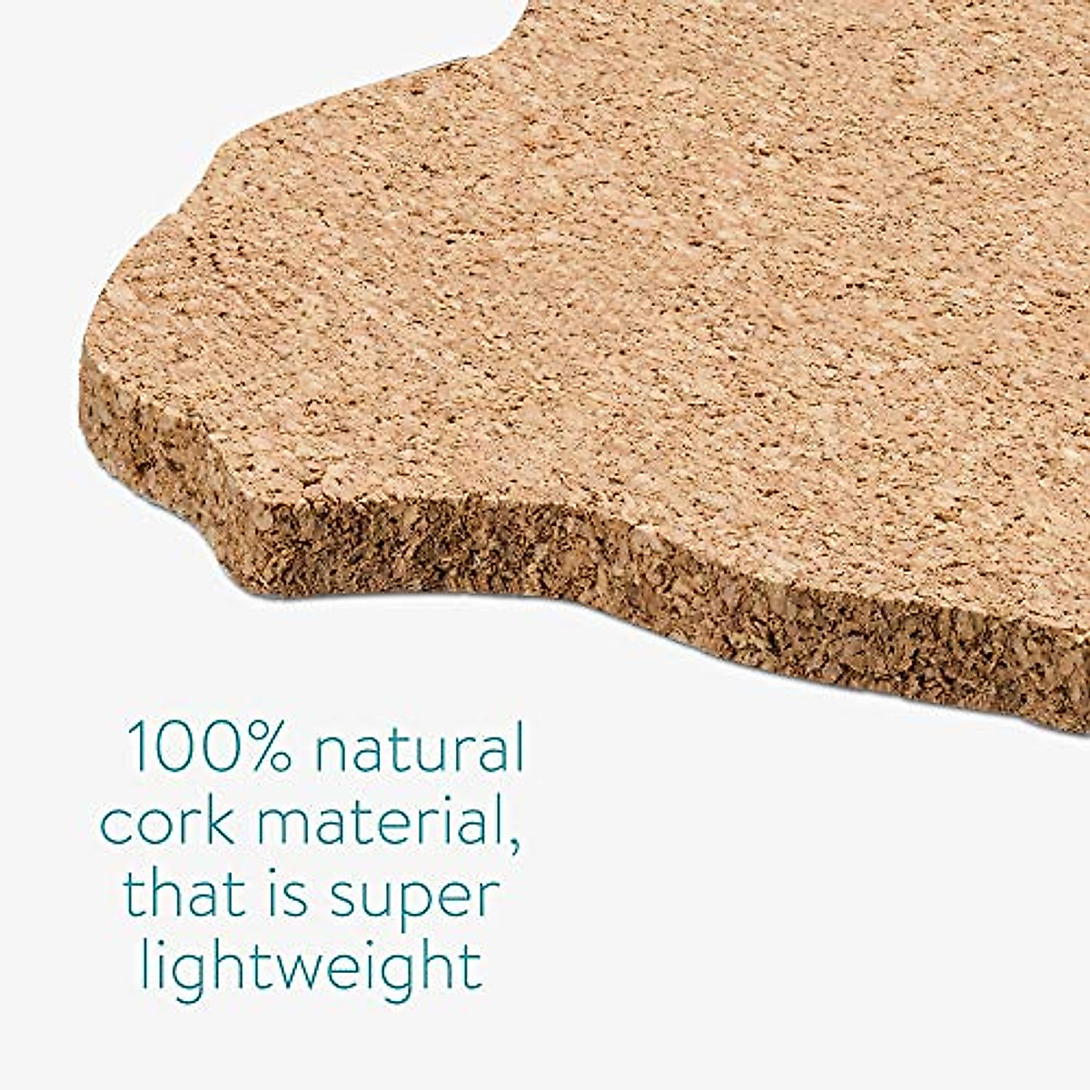 Navaris Cork Board World Map - Self-Adhesive Corkboard Continents for Wall to Pin, Plan and Document Travels - Includes 18 Cork Pieces and 10 Pins