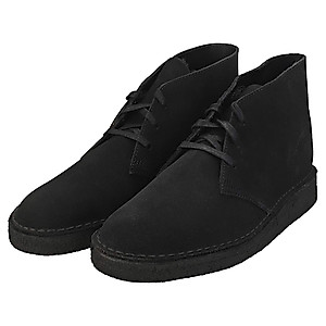 Clarks ORIGINALS Mens Desert Coal Suede Black Boots 8 US