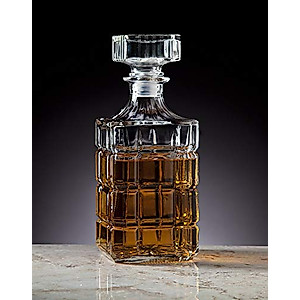 Lefonte Whiskey Decanter, Whiskey Decanter for Scotch Liquor Bourbon or Wine - 750ml