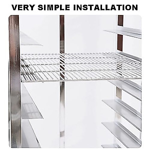 Wonetfls Fully Enclosed Rolling Bakers Rack,9-Tier Stainless Steel Baking Sheets Storage,Cookie Cooling Racks for Baking Commercial Bread Pan Rack Suitable for Bakery Restaurant and Hotel